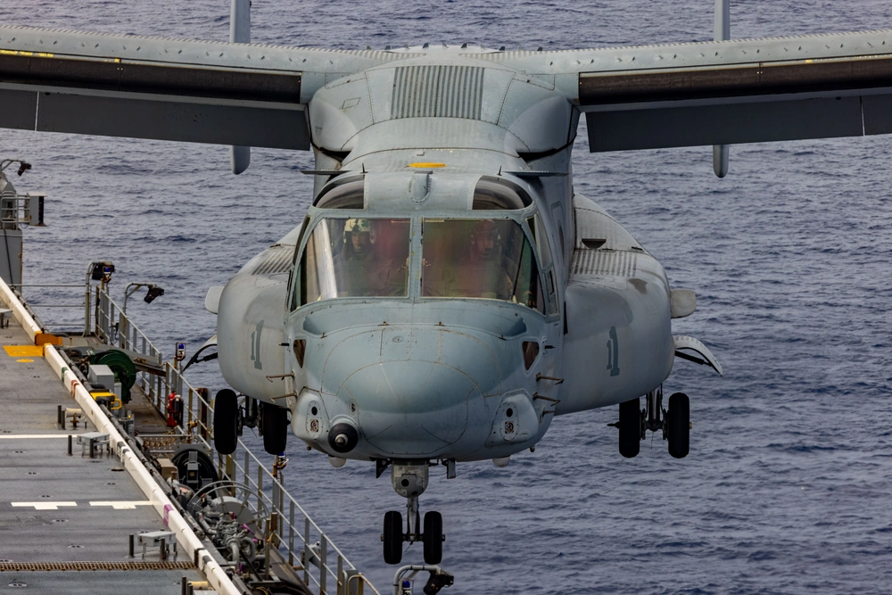 DVIDS - Images - MRF-D 25.3: VMM-363’s MV-22B Ospreys conduct flight ops aboard the USS Miguel ...