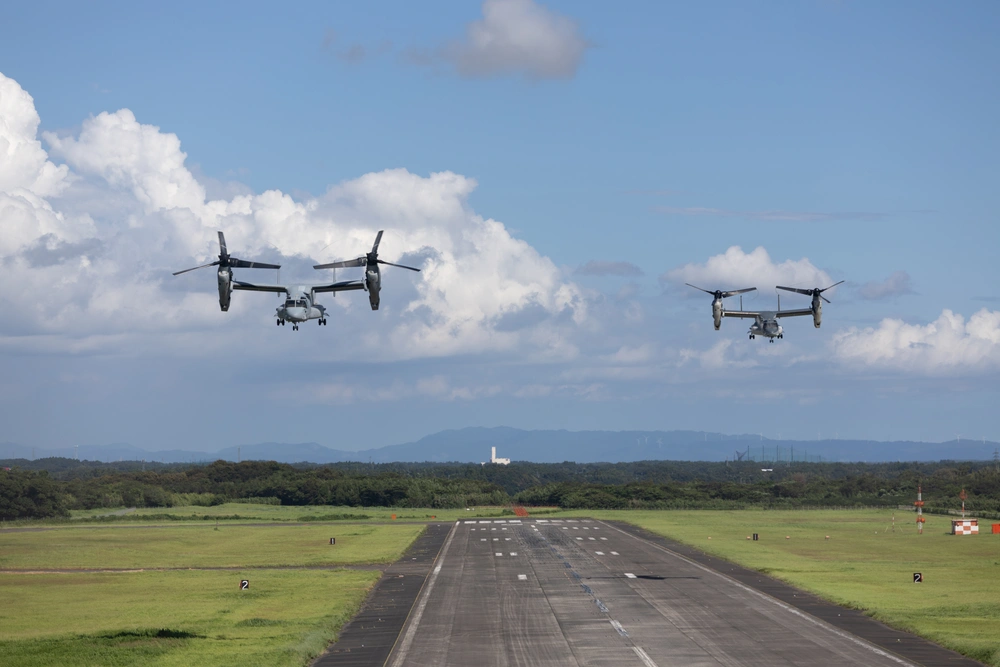 DVIDS - Images - U.S., Japanese Osprey aircraft fly together during ...