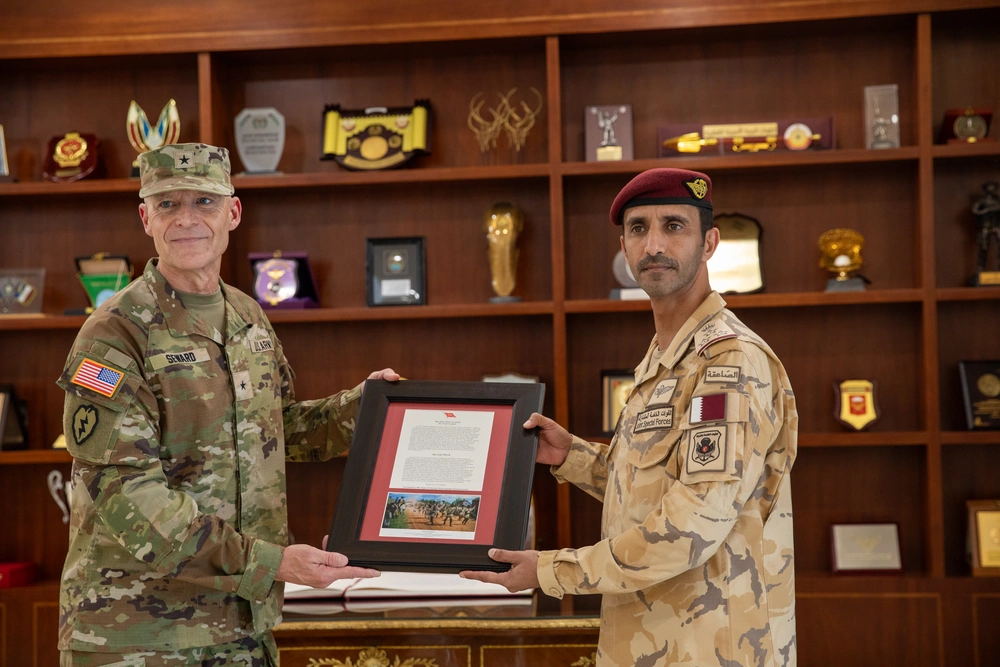 DVIDS - Images - W.Va. Guard, Qatar military leaders elevate ...