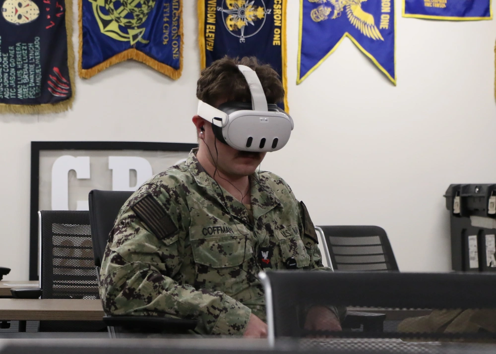 DVIDS - Images - LCSRON 1 Sailors conduct VR suicide prevention and ...