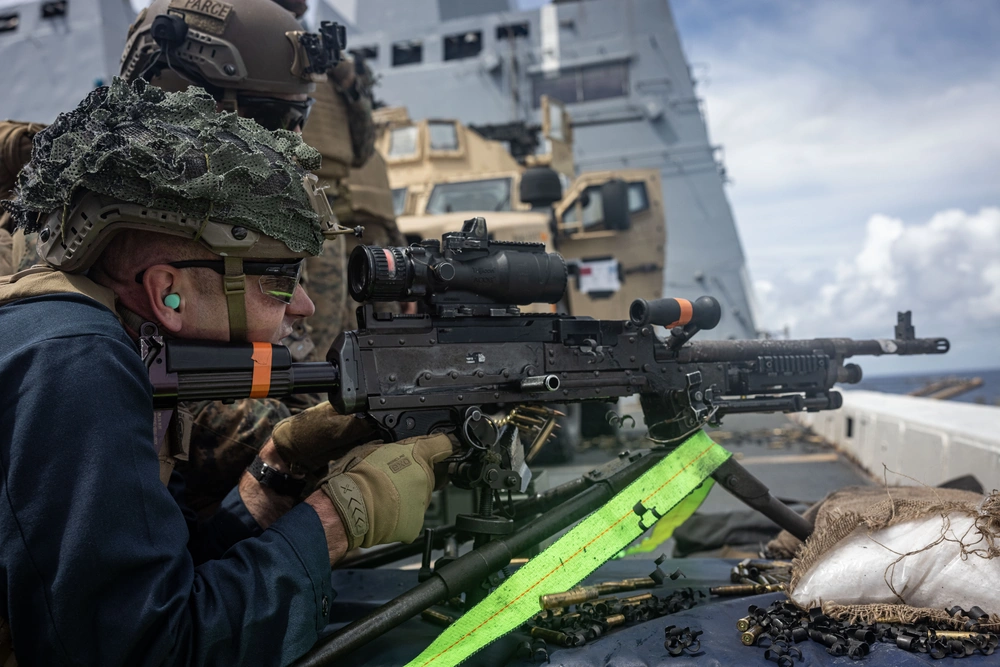 DVIDS - Images - 22nd MEU(SOC) | BLT 3/6 Machine Gun Deck Shoot on USS ...