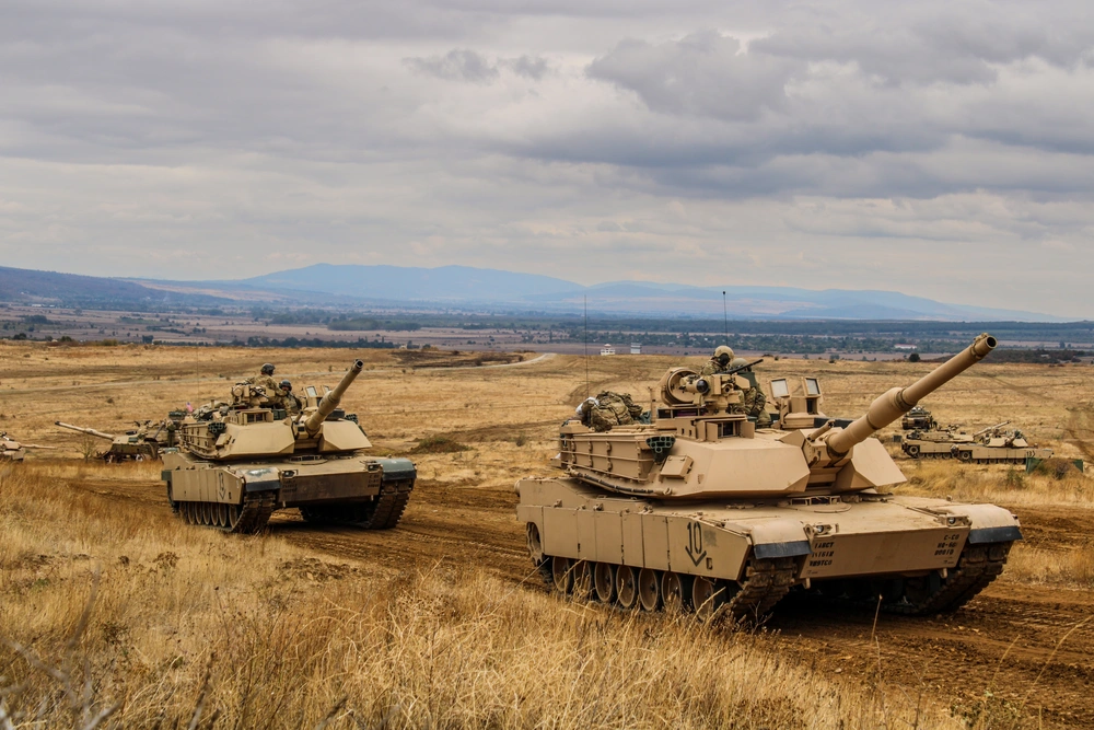 DVIDS - Images - 1st ABCT, 1st Infantry Division, M1A2 Table IV Gunnery at Novo Selo Training ...