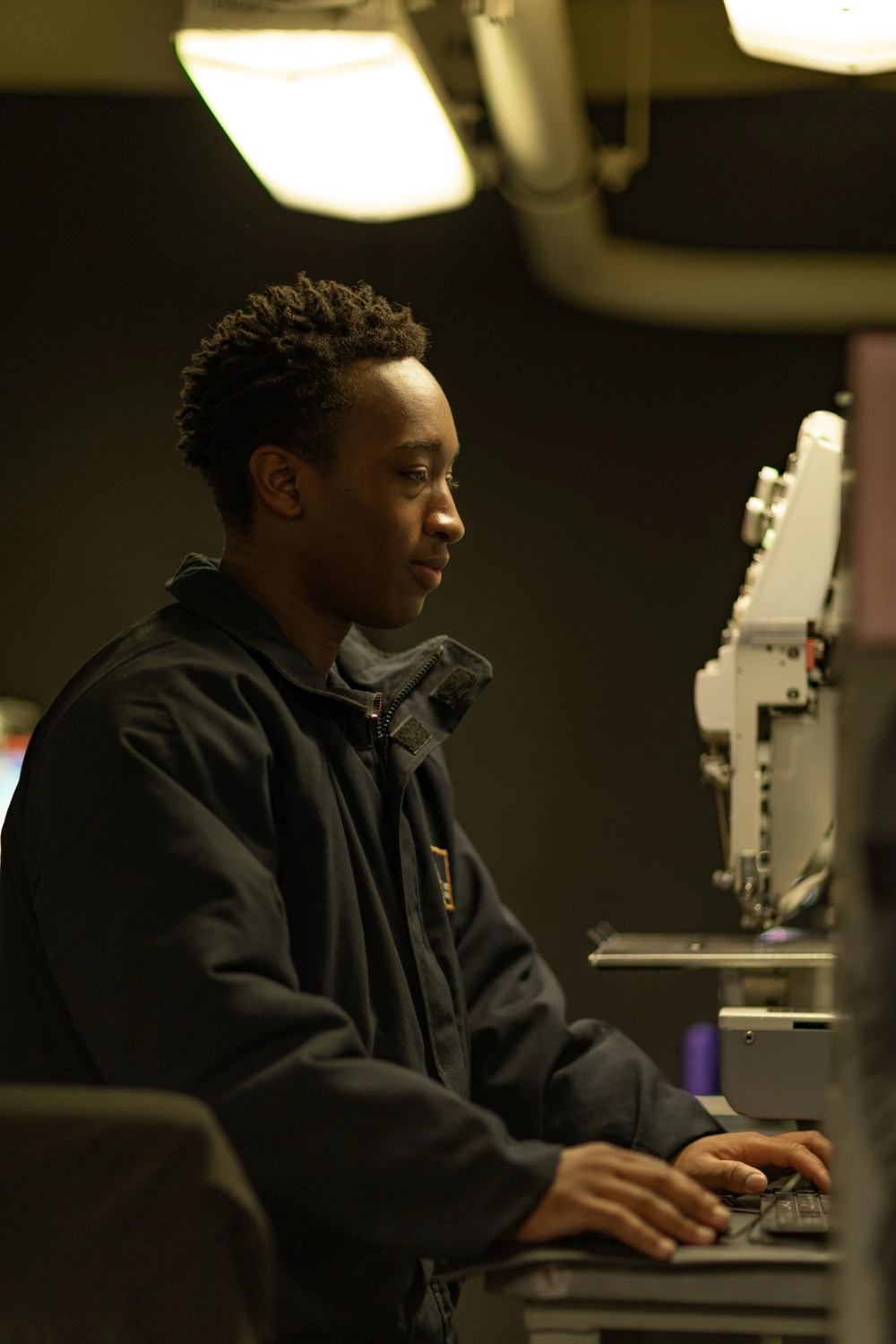 DVIDS - Images - USS Gerald R. Ford (CVN 78) Sailor Embroiders Patches ...