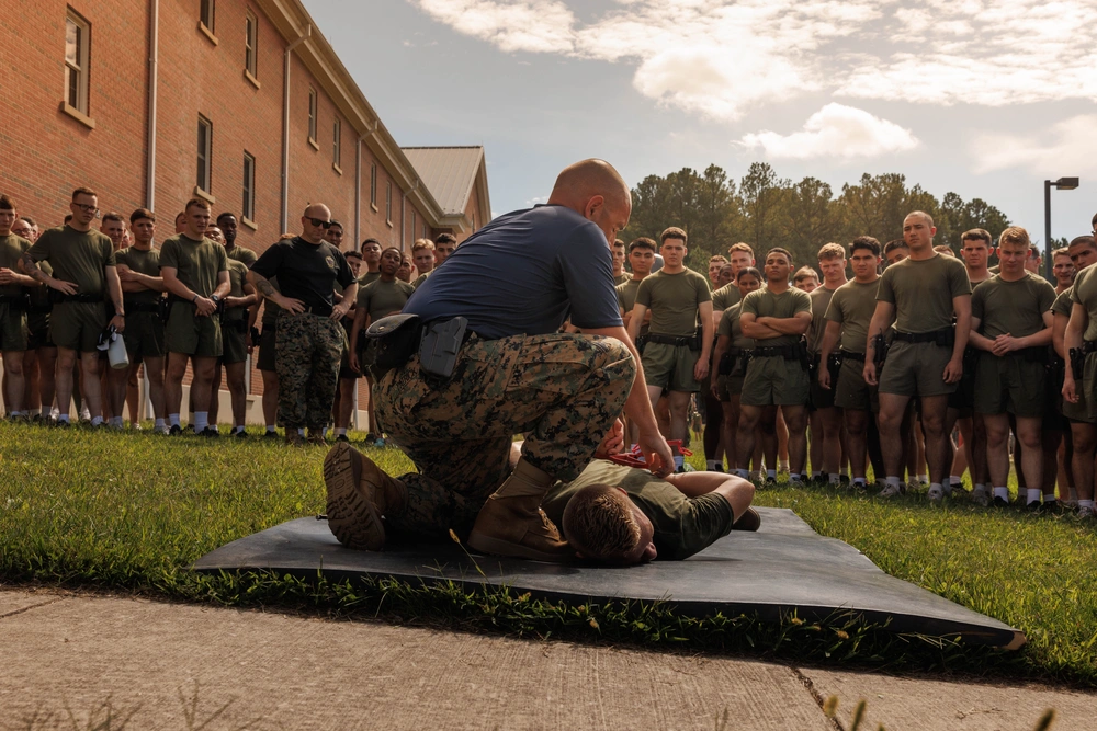 DVIDS - Images - Marine Security Guard OC Spray Training [Image 2 of 9]