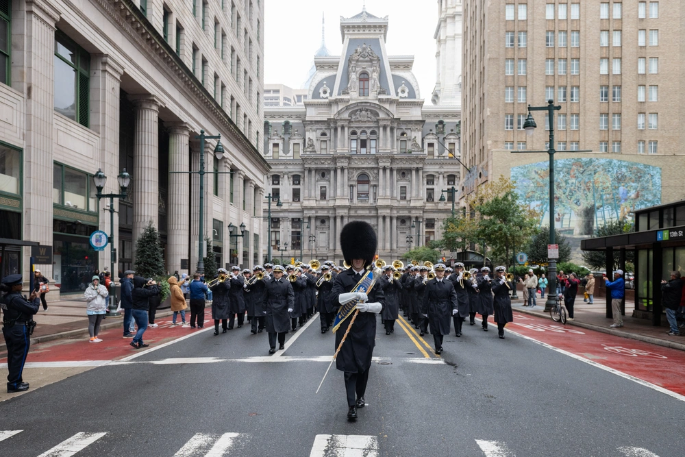 DVIDS - Images - U.S. Navy Band marches in Philadelphia for Navy 250th ...