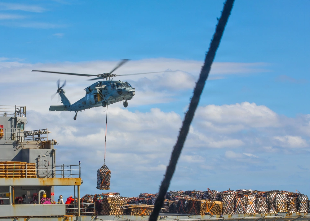 DVIDS - Images - USS Gerald R. Ford (CVN 78) Replenishment-at-Sea ...