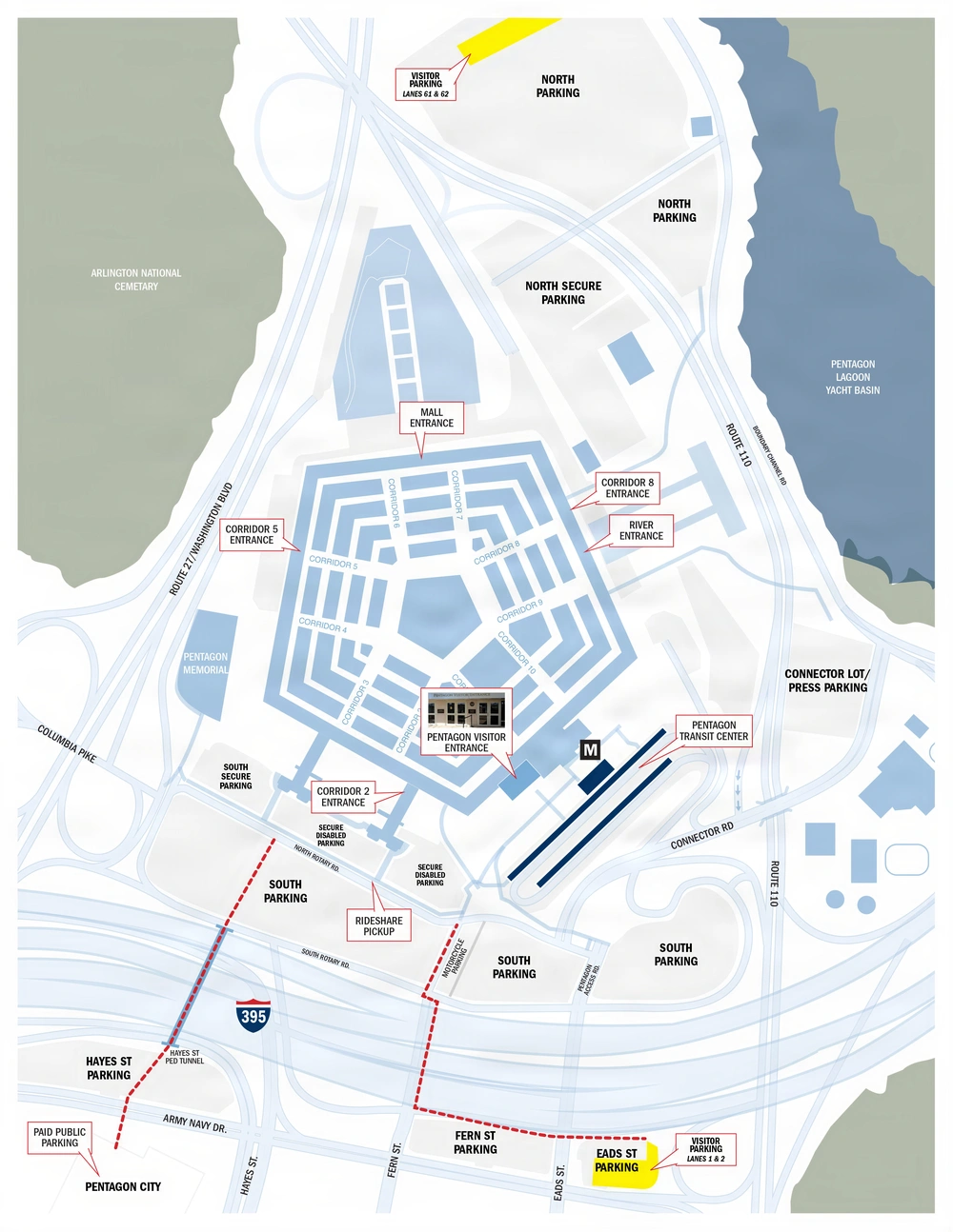 DVIDS - Images - Map of the Pentagon parking areas [Image 9 of 12]