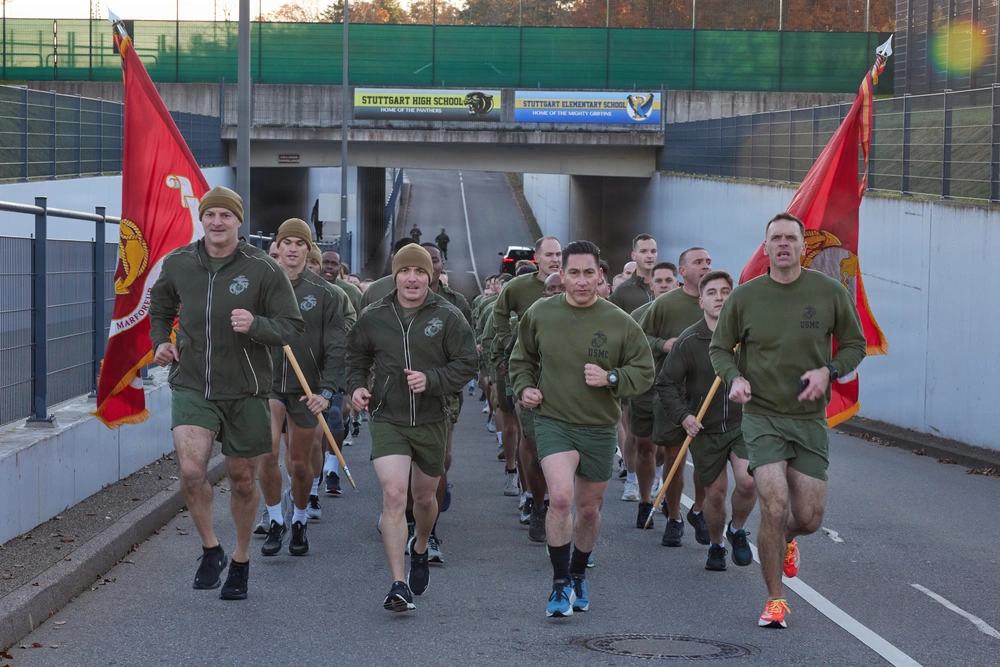 DVIDS - Images - MARFOREUR/AF Marine Corps Birthday Moto Run [Image 2 of 7]