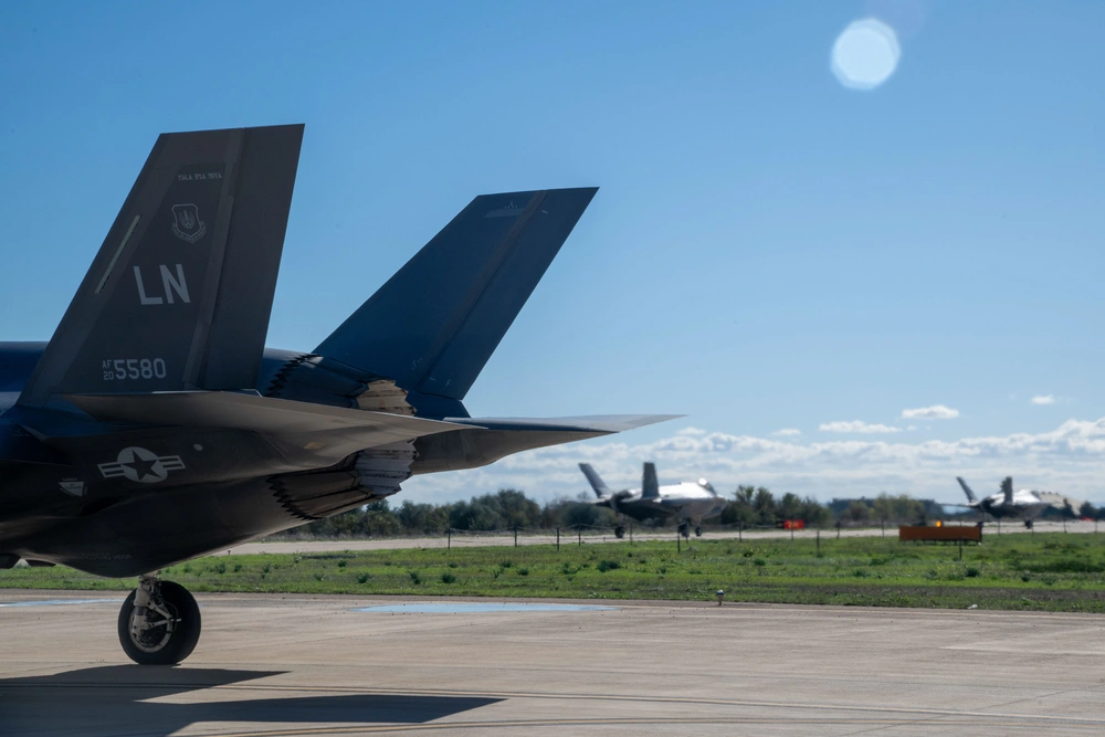 DVIDS - Images - Falcon Strike 25: 495th FS takes off from Amendola Air ...