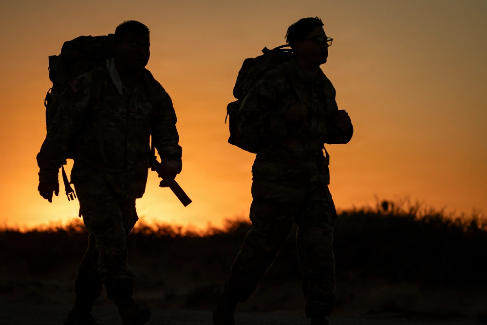 DVIDS - Images - 1AD Soldiers compete in 12-mile ruck march during Iron ...