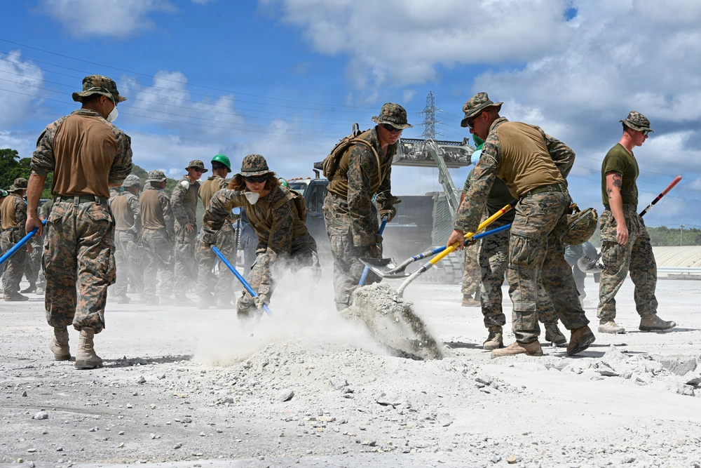 DVIDS - Images - Joint, bilateral airfield damage repair training with ...