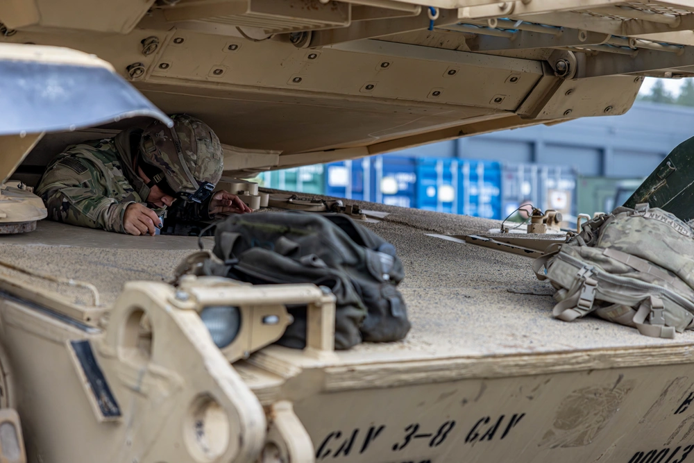 DVIDS - Images - U.S. Army Soldier climbs into the driver's seat of an ...