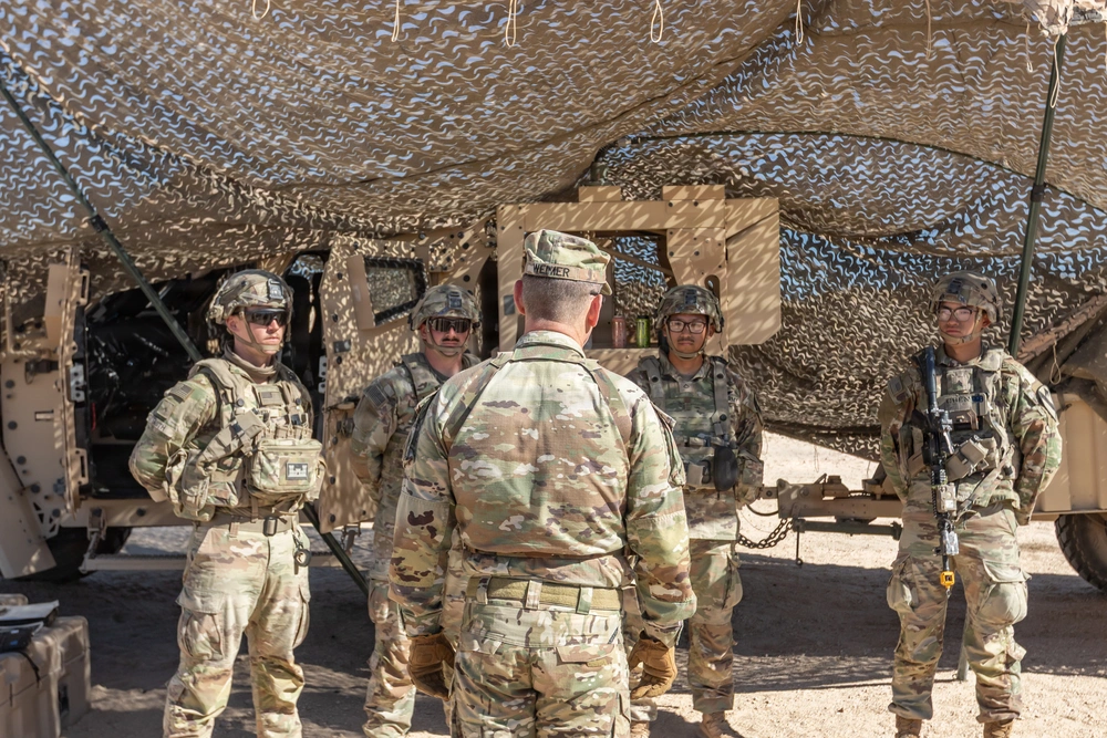 DVIDS - Images - Sergeant Major of the Army Michael R. Weimer visits Black Jack at NTC 26-02 ...
