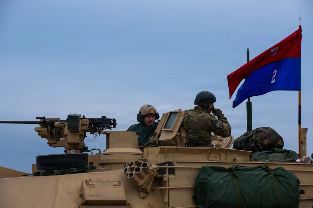DVIDS - Images - Polish commander fires M1A2 Abrams tank for first time ...
