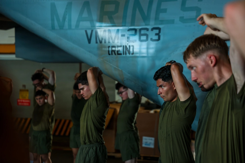 DVIDS - Images - 22nd MEU(SOC) | Corporals Course PT Aboard USS Iwo ...