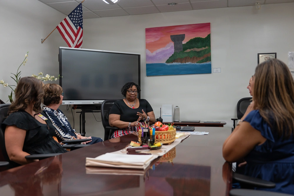 DVIDS - Images - 11th AF key spouse visits Guam High School [Image 3 of 7]