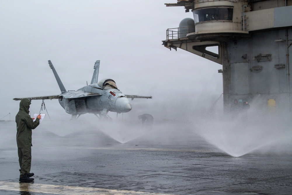 DVIDS - Images - Nimitz Conducts a Counter Measure Wash Down [Image 3 of 3]