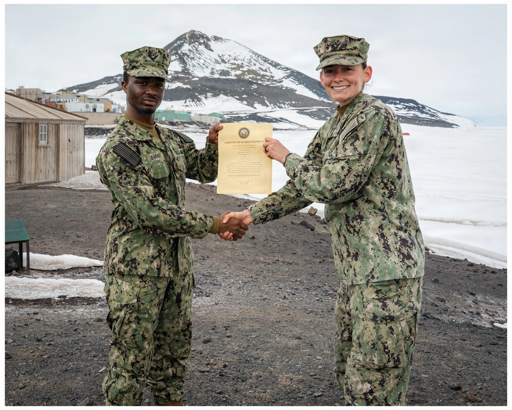 DVIDS - Images - SW2 Eric, SMART Reenlistment Ceremony at McMurdo ...