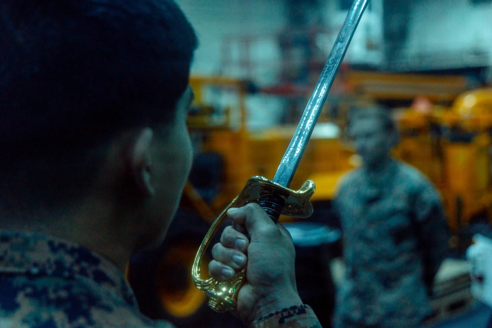 DVIDS - Images - 22nd MEU(SOC) | Corporals Course Sword Drill Aboard ...