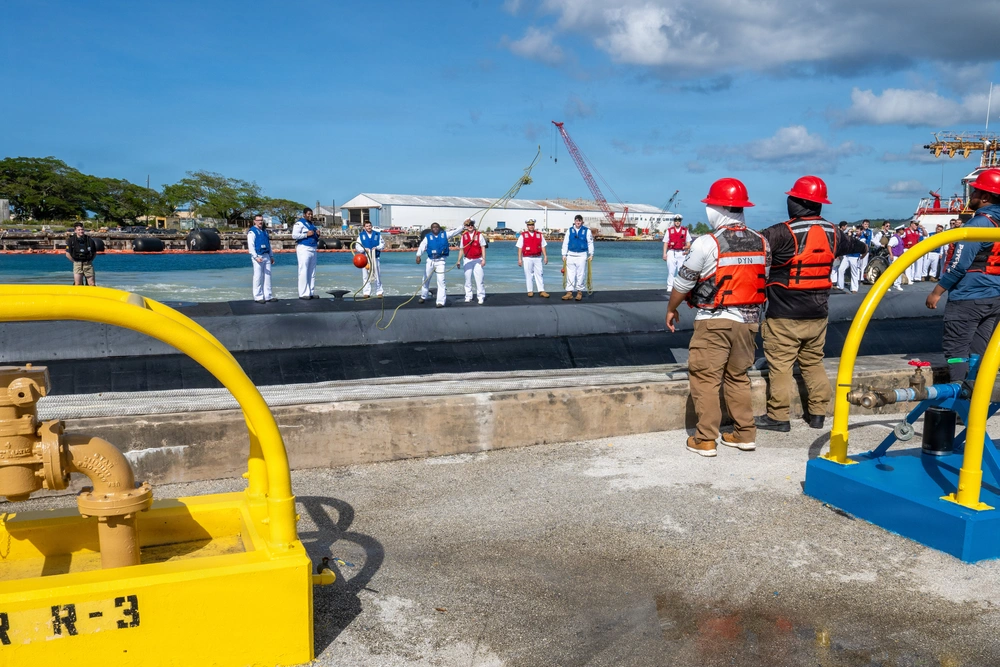 DVIDS - Images - USS Annapolis (SSN 760) returns to Naval Base Guam ...