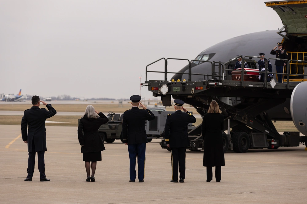 DVIDS - Images - Iowa leaders observe honorable transfer of fallen Iowa ...