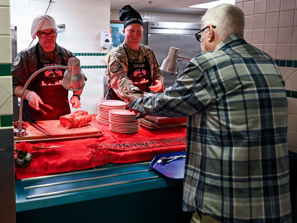 DVIDS - Images - 552nd Air Control Wing host Christmas Lunch [Image 7 of 8]