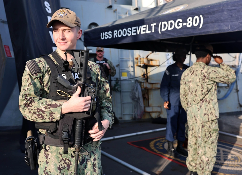 DVIDS - Images - USS Roosevelt (DDG 80) Sailor Stands Watch in Manama ...