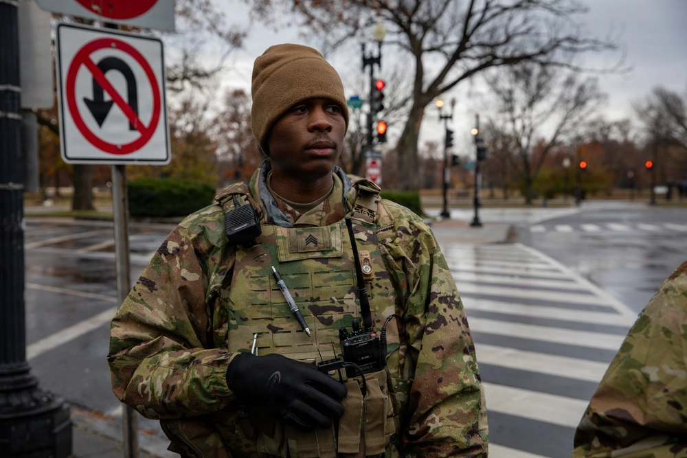 DVIDS - Images - A Mississippi Army National Guard Soldier stands on ...