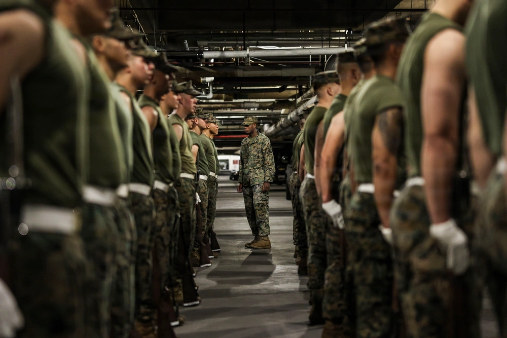 DVIDS - Images - MBW Hosts Rifle Ceremonial Drill School [Image 5 of 6]