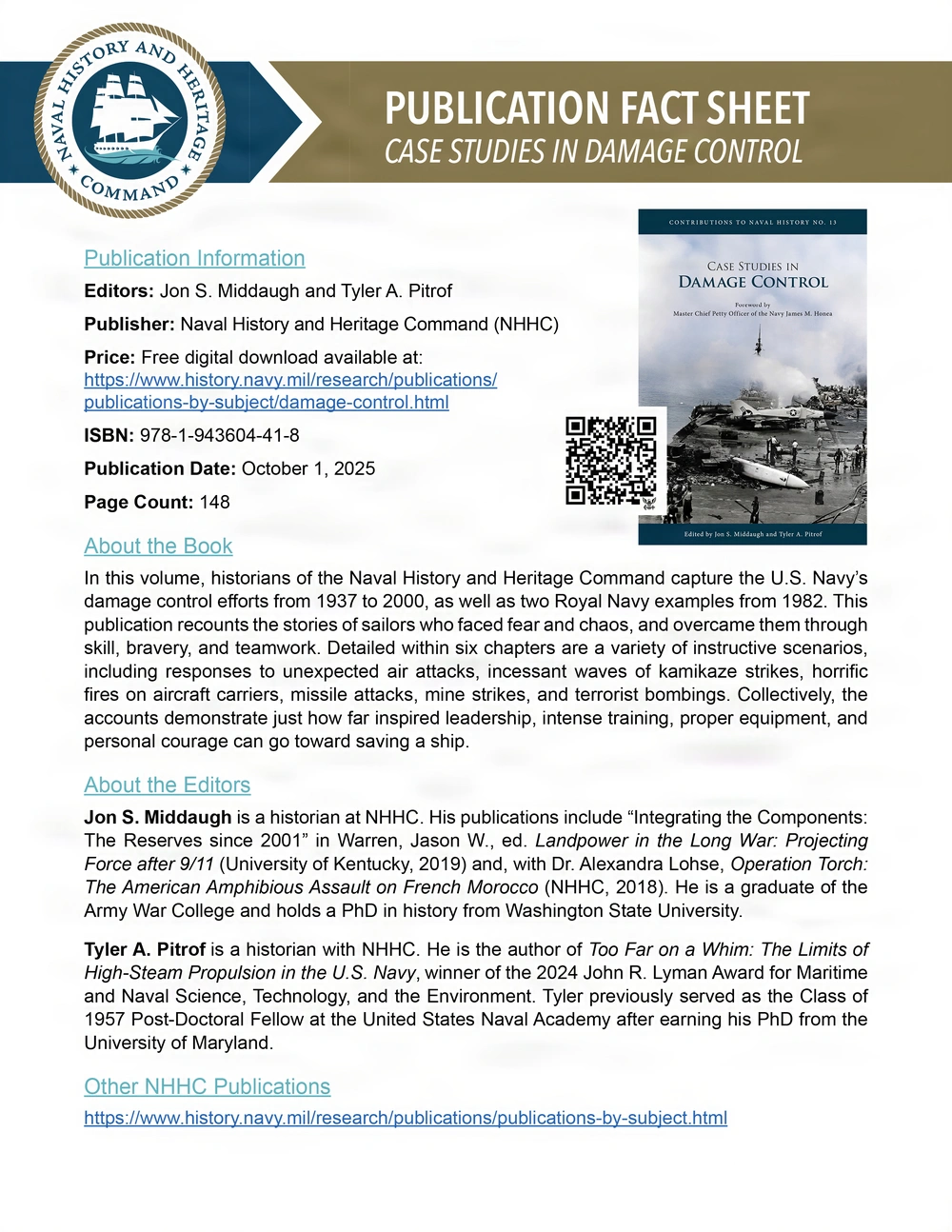 DVIDS - Images - Publication Fact Sheet, CASE STUDIES IN DAMAGE CONTROL [Image 1 of 2]