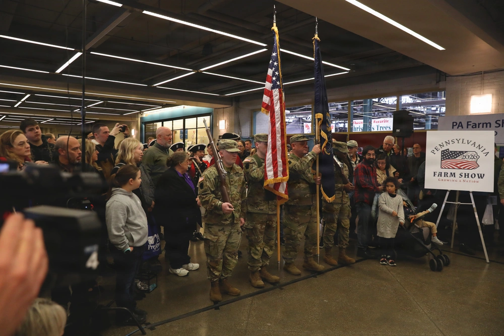 DVIDS - Images - 28th Infantry Division Color Guard at Pennsylvania Farm Show [Image 2 of 4]