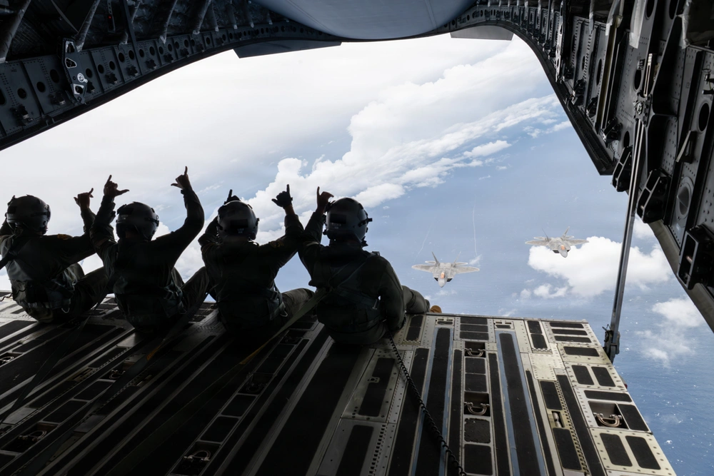 DVIDS - Images - 154th Operations Group Soars in Multi-Ship Formation ...