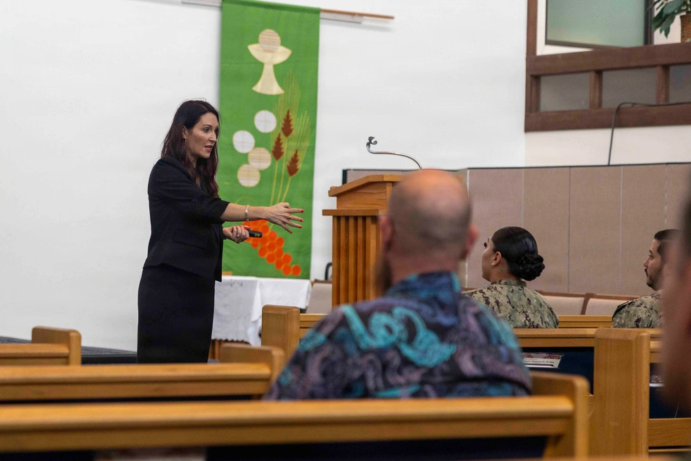 DVIDS - Images - Jannell MacAulay leads Headspace app training session ...