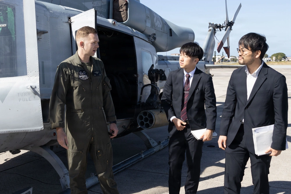 DVIDS - Images - MAG-36 gives tour of aircraft to Japan Ministry of ...