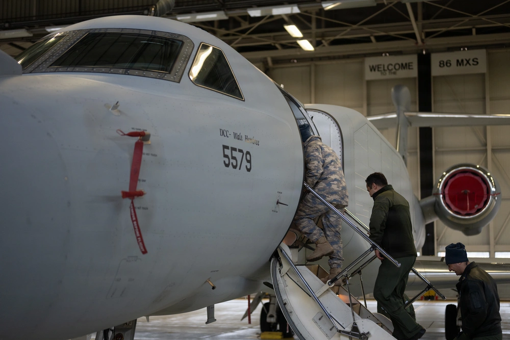 DVIDS - Images - EA-37B Compass Call visits Ramstein AB in first stop ...