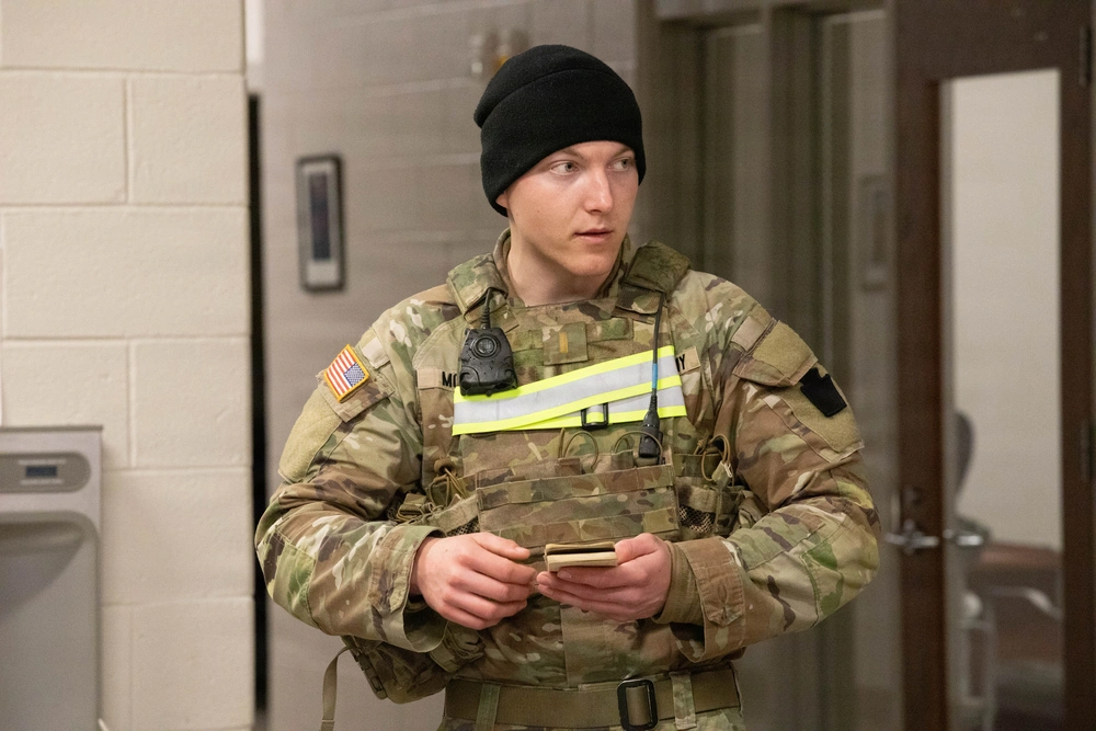 DVIDS - Images - 1-175th Infantry Regiment Soldier Gives Brief during ...