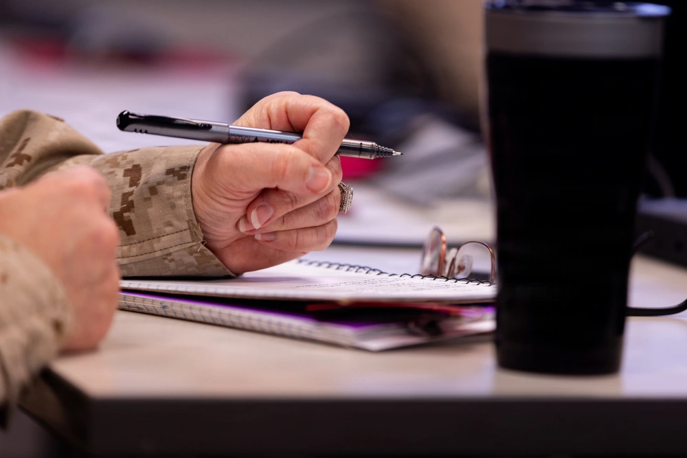 DVIDS - Images - The commanding general of the Combat Center speaks to ...