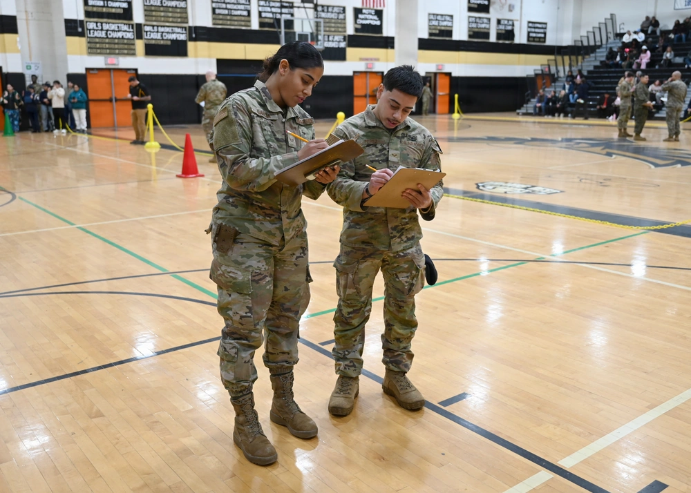 DVIDS - Images - 104th Fighter Wing volunteers with JROTC at Regional ...