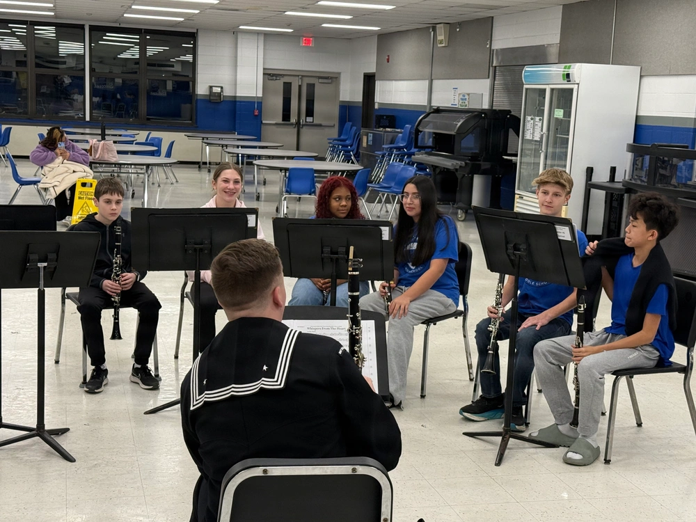DVIDS - Images - River Trails Middle School Music Clinics by Navy Band ...
