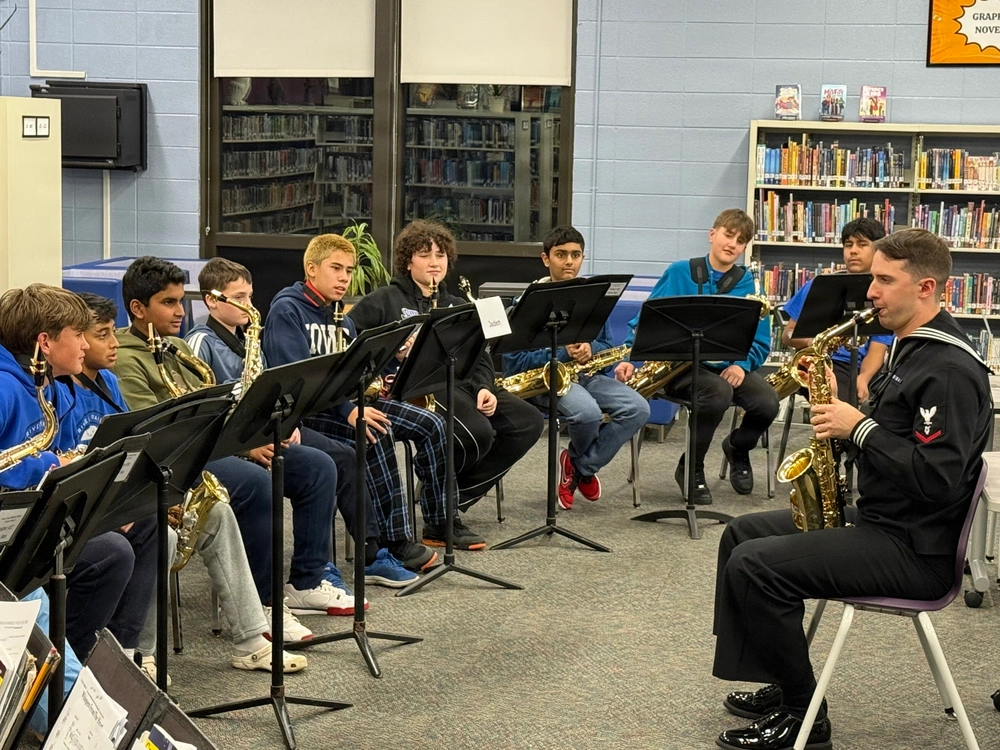 DVIDS - Images - River Trails Middle School Music Clinics by Navy Band ...