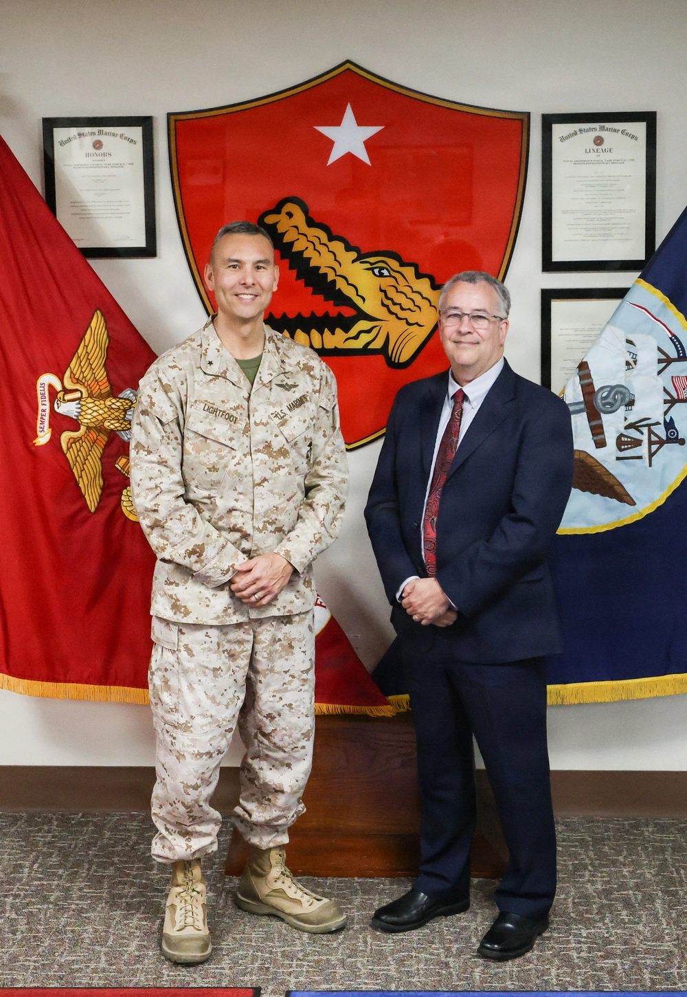 DVIDS - Images - TF 51/5th MEB receives visit from National Defense ...