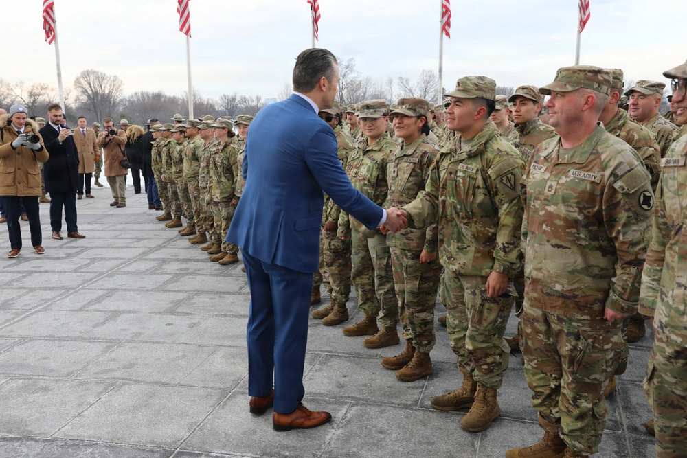 DVIDS - Images - Secretary of War Pete Hegseth officiates the oath of ...