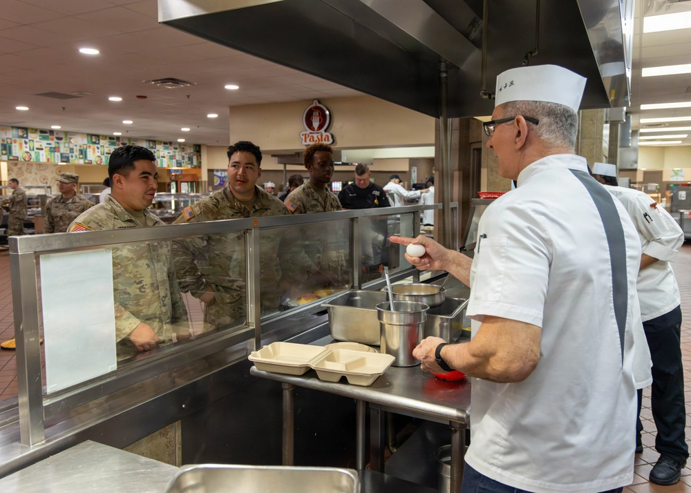 DVIDS - Images - Chef Irvine feeds First Team Troopers [Image 2 of 14]
