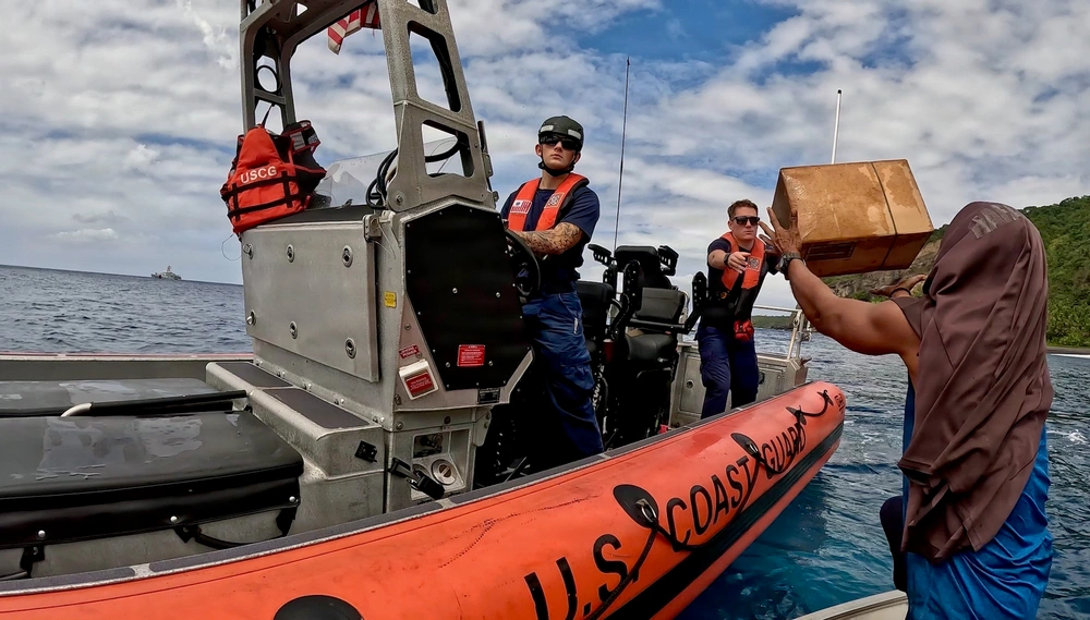 DVIDS - Images - USCGC Frederick Hatch crew delivers supplies to Pagan ...