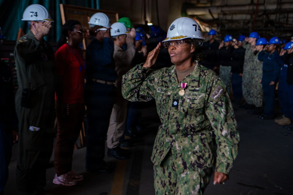 DVIDS - Images - USS John C. Stennis (CVN 74) Admin Officer Ring-Off ...