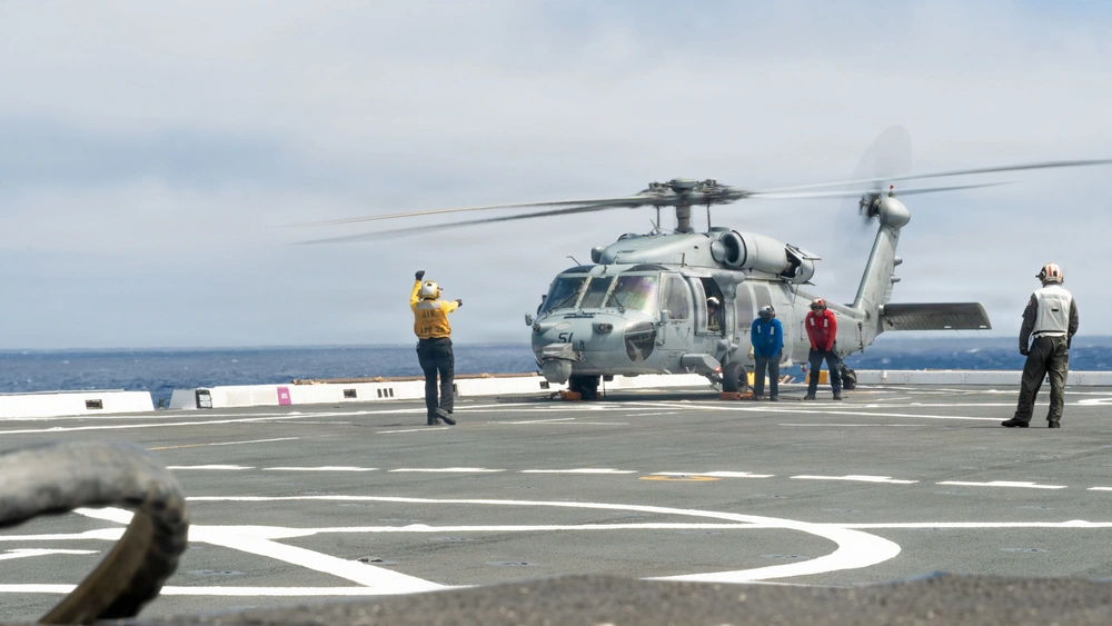 DVIDS - Images - HSC-23 conducts flight operations with USS John P ...