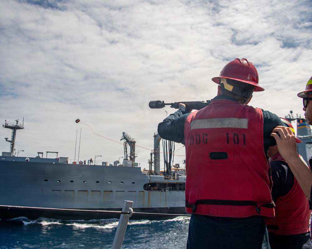 DVIDS - Images - USS Gridley Conducts Underway Replenishment With USNS ...