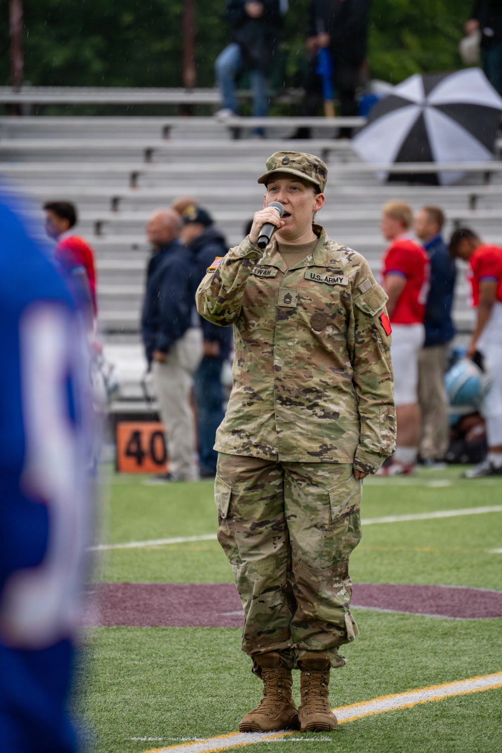 DVIDS - Images - 28ID band member sings national anthem at tri-state ...