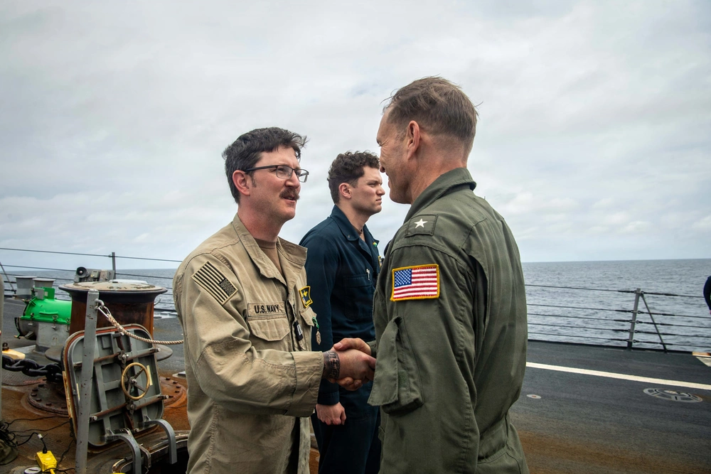 DVIDS - Images - USS Gridley Welcomes Commander of Carrier Strike Group ...