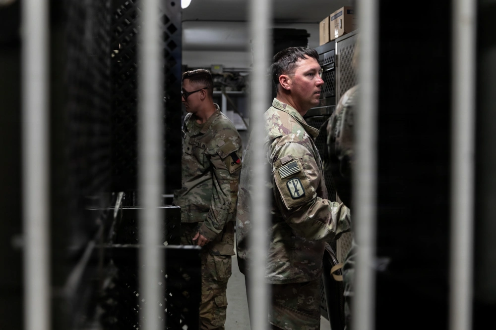 DVIDS - Images - 36th Infantry Regiment Soldiers conduct base defense ...